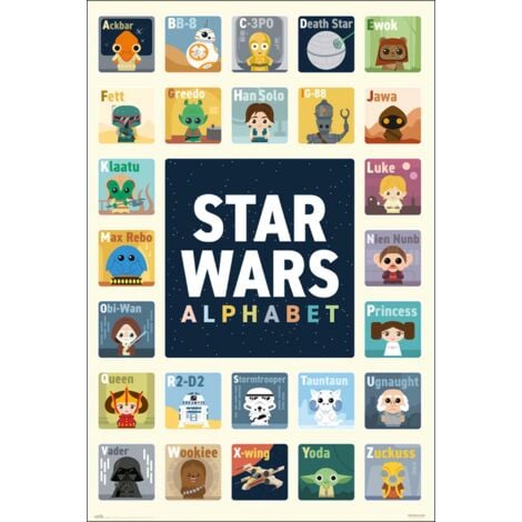 Poster star wars Alphabet
