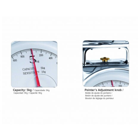 Haeger Grandmother Stainless Steel Countertop Square Scale de ...