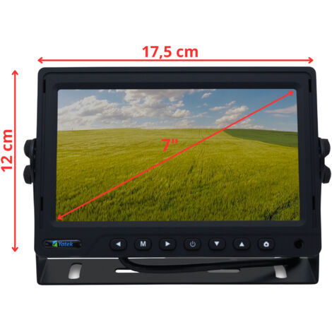 Kit de Kamera de Einparken Yatek Bildschirm AHD 7" + 2 1080P Kamera ...