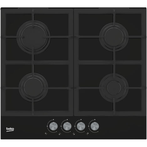 Beko HILG 642C5 SB Schwarz Integriertes 60 cm Kochfeld de gas 4 Zone(n)