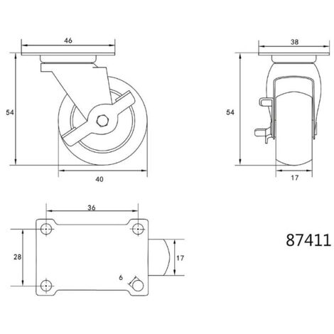 VOREL 87411 Zubehör und Teil für Spiralstößel 1 Stück