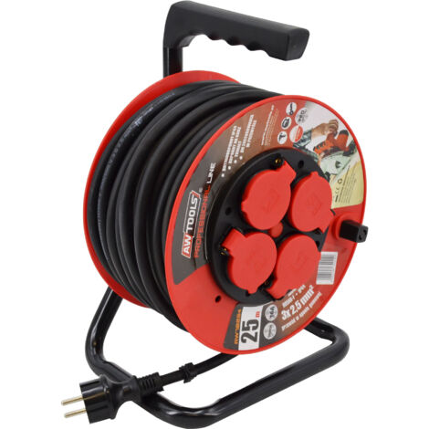 Awtools przedłużacz bęben professional 30m 3x1,5 mm 16a / 3680w / ip44