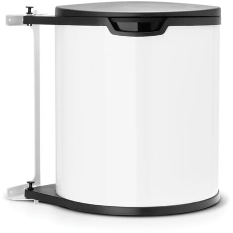 Brabantia 428081 Abfallbehälter 15 L rund Schwarz, Weiß 428081 ...