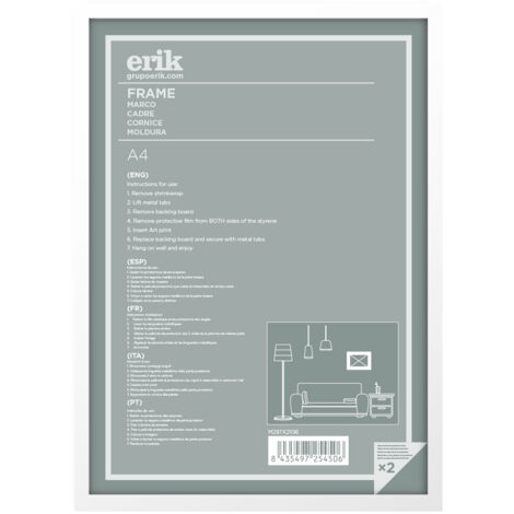 Rahmen a4 29,7 x 21 cm mdf white