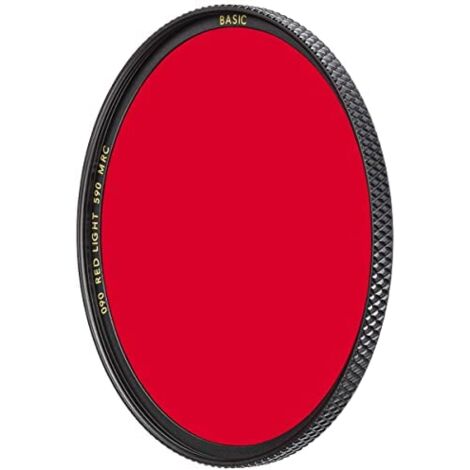 B+W Licht-Rot-Filter 090 MRC Basic 77 mm (16fache Vergrößerung ...