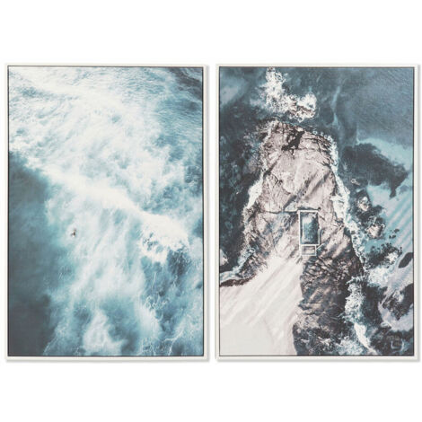 Bild dkd home decor 62,5 x 4,5 x 93 cm Meer und Ozean (2 Stück)