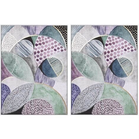 Bild dkd home decor urban abstract 103 x 4,5 x 143 cm (2 Stück)