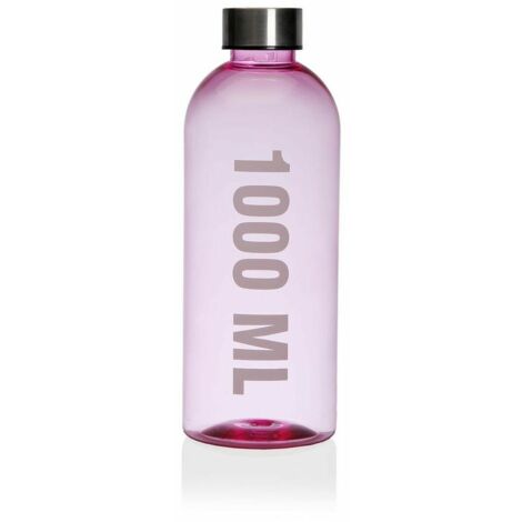 Flasche dewasser versa rosa 1 l Acryl Stahl Polystyrol 8,7 x 24,5 x 8,7 cm