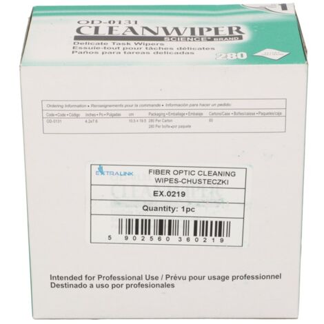 Extralink FIBER OPTIC CLEANING WIPES-CHUSTECZKI - Kabel
