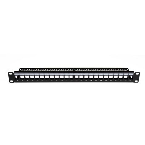 Patch Panel Rack 1u Leer 24 Ports Slim Utp Lapara Netzwerktechnik