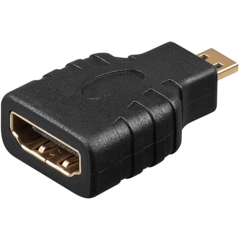 HDMI™-Adapter, HDMI™-Micro-Stecker (Typ D) HDMI™-Buchse (Typ A).