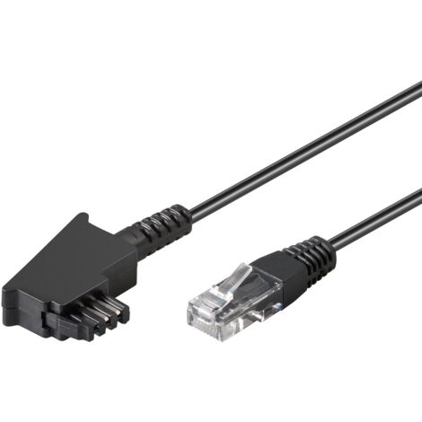 DSL-/VDSL-Routerkabel, Kupferleiter (CU), TAE-F-Stecker RJ45-Stecker ...