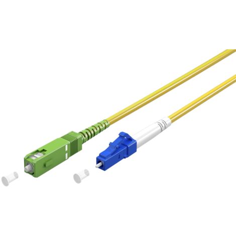 Glasfaserkabel (FTTH), Singlemode (OS2) Yellow, (Simplex), 2 m, SC-APC ...