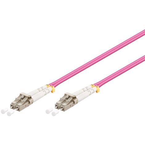 LWL Kabel, Multimode (OM4) Violett, LC-UPC Stecker LC-UPC Stecker ...