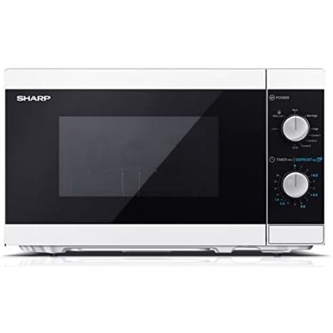 Sharp YC-MG01E-W Mikrowellenherd Hob Mikrowellenherd mit Grill 20 L 800 W Schwarz, White
