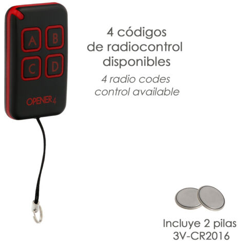 Telemando Universal Automatico 433,92 MHz 4 canales.