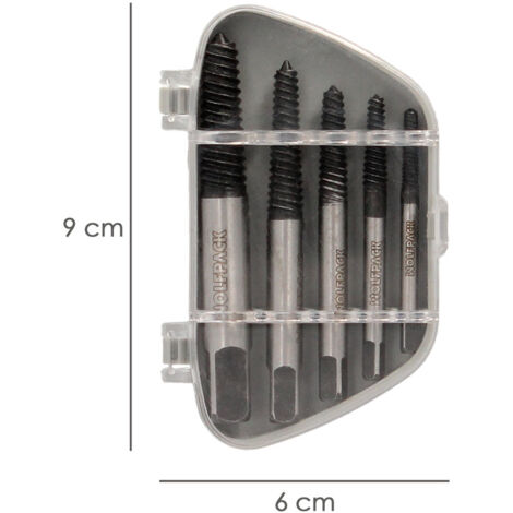 Juego Extractores Conicos Para Tornillos (5 Piezas)