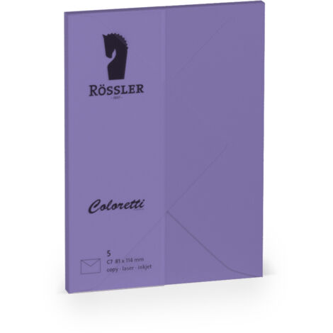 Umschlag c7 coloretti 5 Einheiten lila