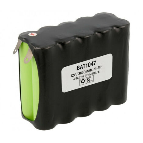 Batterie 12Vdc 3800mA 4/3A NI-MH
