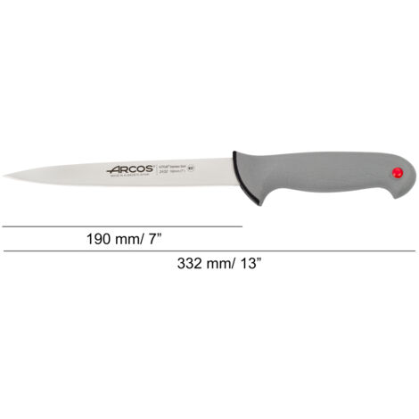 Semiflexibles Filetiermesser Arcos Farbe - Prof 243200 Edelstahl Nitrum ...