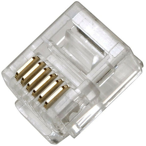 Telefonstecker Rj12 6p6c Flachkabel (100 Stck.) K11050