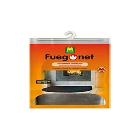 Feuerfester halbrunder Teppich 80x50cm fuegonet 231437s massó