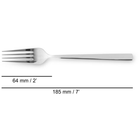 Arcos Einteilige Monoblock-Dessertgabel aus Edelstahl 18/10, Silber ...