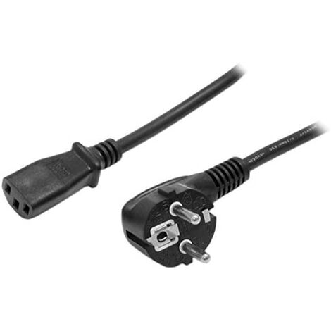 StarTech.com 3m (10ft) Computer-Netzkabel, 18AWG, EU Schuko zu C13 ...