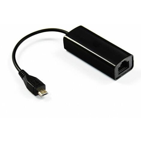Microconnect USB Micro to Ethernet, Schwarz