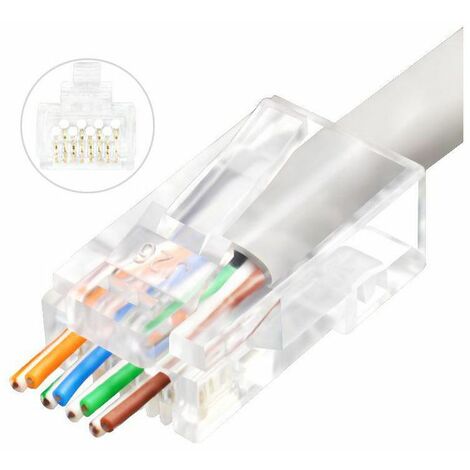 EZ-Stecker RJ45 8P8C CAT6 Modular EZ-Stecker