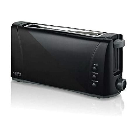 HAEGER Dark Sun - Multifunktions-Toaster mit 1000W - Extra langer ...