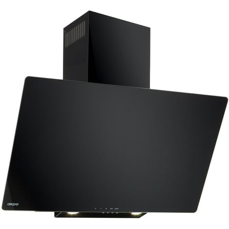 Okap akpo wk-4 smart 60 czarny (front czarne szkło)