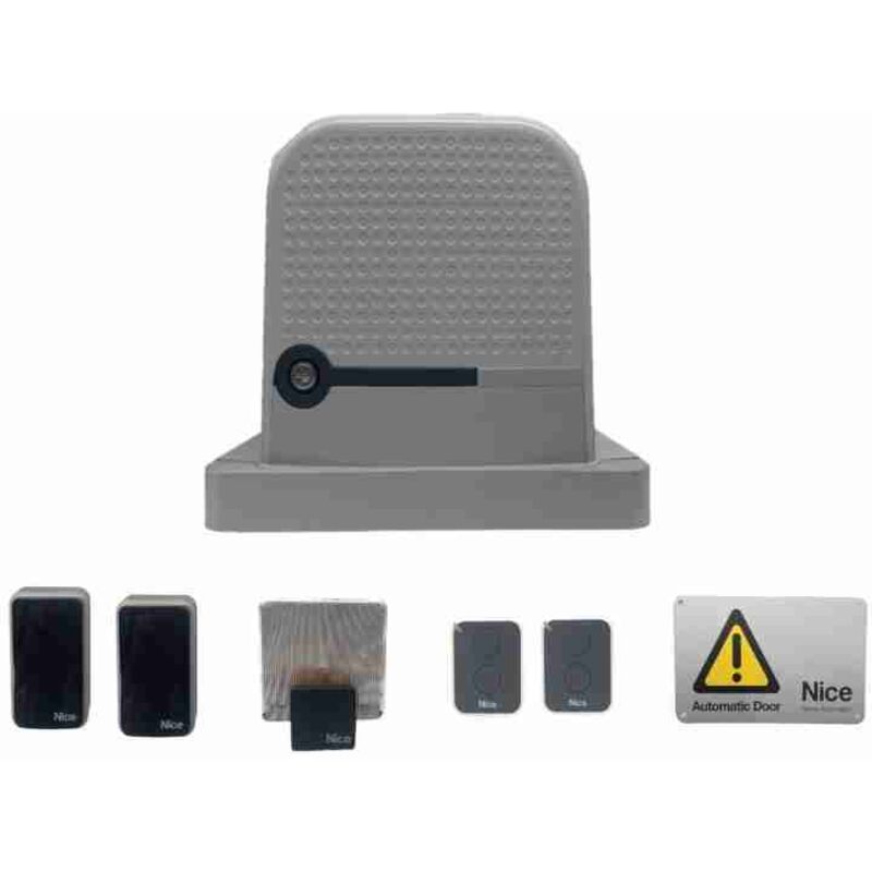 Kit de automatización de puertas correderas 600KG 230V NICE ROBO KIT ...