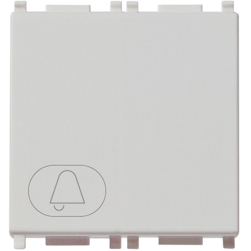 VIMAR - 14008.2.C.SL 1P NO 10A Botón de timbre 2M Plata