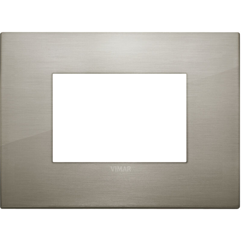 VIMAR - 19653.08 Placa de acero cepillado 3M clásica