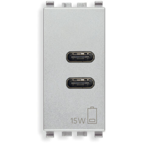 VIMAR - 20292.CC.N Fuente de alimentación USB C+C 15W 3A 5V 1M Siguiente