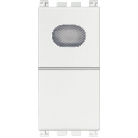 VIMAR - 19068.B 1P NO 10A Pulsador con luz indicadora blanca