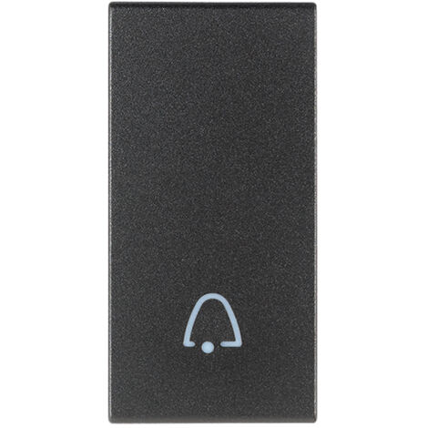Botón VIMAR - 19021.C 1M con símbolo de campana, gris