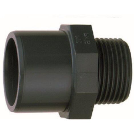 Embout mixte PVC pression M/F fileté 63 x 75 x 1" 1/2 - Fitt