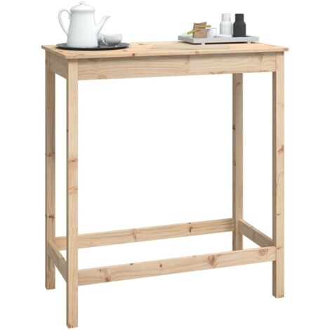 Table de bar 100x50x110 bois massif de pin