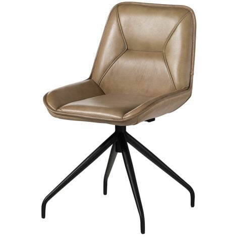 IRON LABEL 608 Sedia in vera pelle - blu 49x56x83