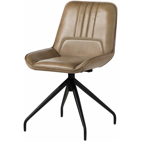 IRON LABEL 610 Sedia in vera pelle - blu 49x56x83