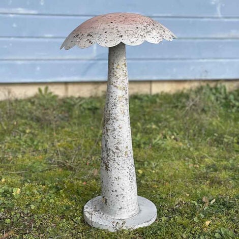 Grand champignon fer patiné 30x30x56cm