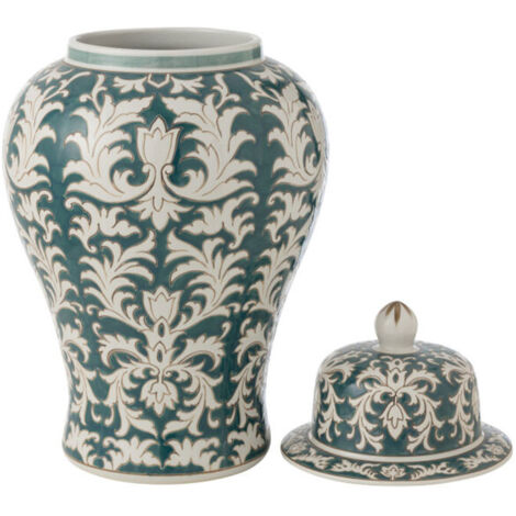 Grand vase céramique stable vert blanc 51cm pour sublimer un coin vide ...