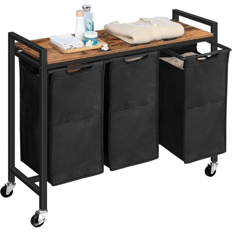 Hamper sorter with lid store