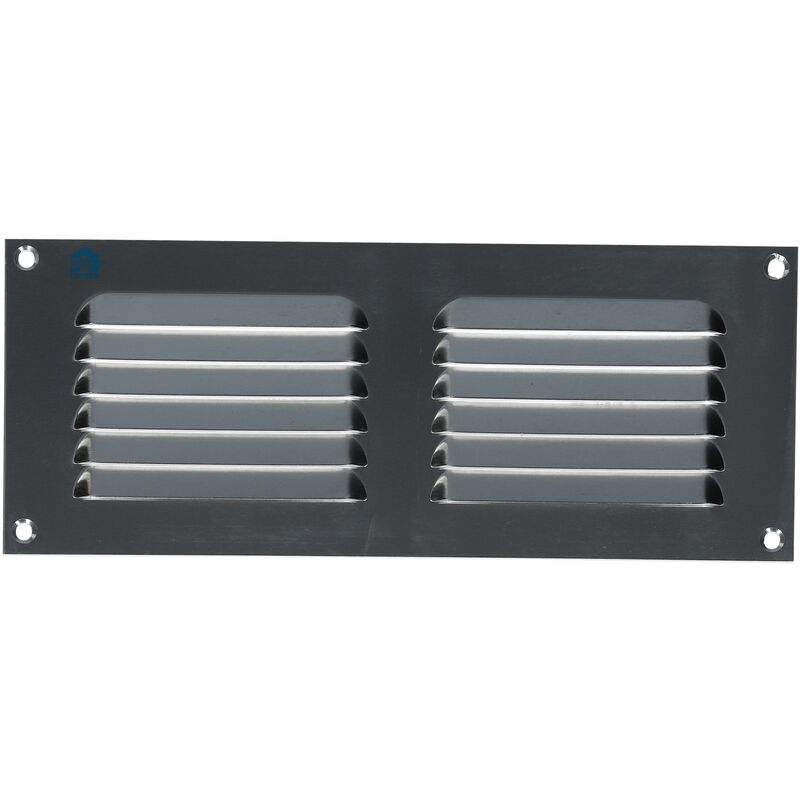 Grille estampée 436 largeur 250mm hauteur 100mm anodisé argent - RENSON ...