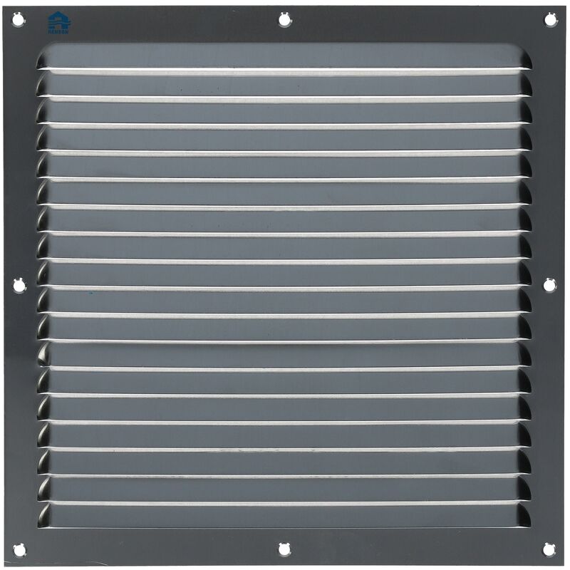 Grille estampée 436 largeur 250mm hauteur 250mm anodisé argent - RENSON ...