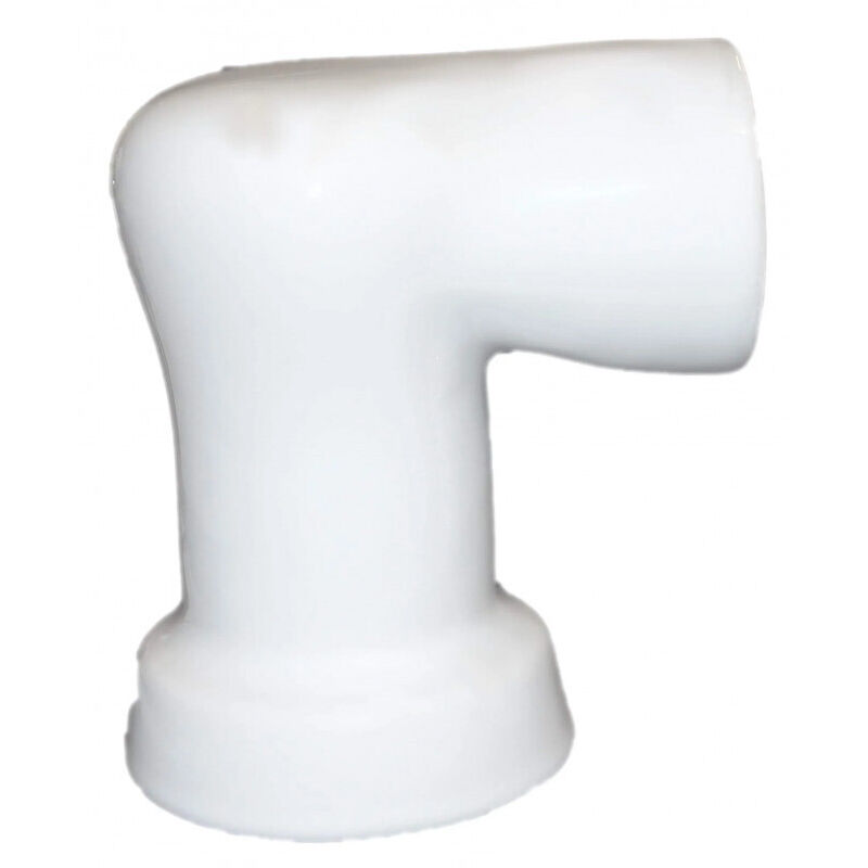 Pipe coudée porcelaine D75 pour cuvette WC ASPIRAMBO - PORCHER - P282001
