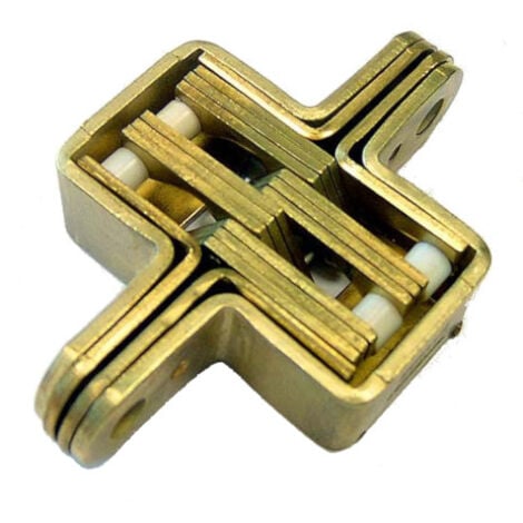 Charnière invisible à entailler 65x30mm finition laiton - OUTILLAGE ...