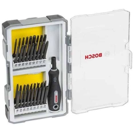 Coffret de vissage avec poignée 37 pièces + tournevis - BOSCH - 2607017320